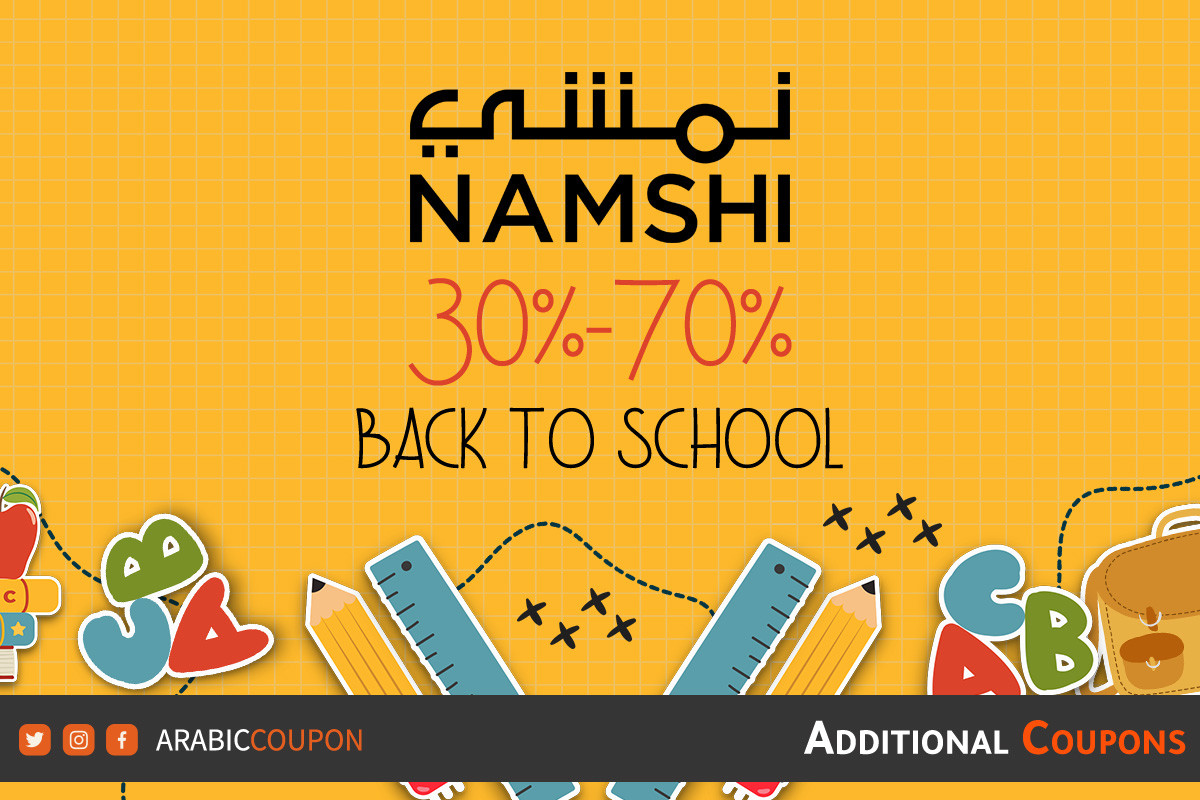 30-70% off Namshi UAE for the back-to-school season 2025